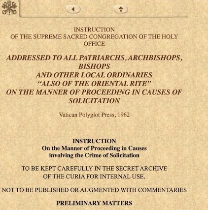 Instruction on the manner of proceeding in cases of Solicitation ...